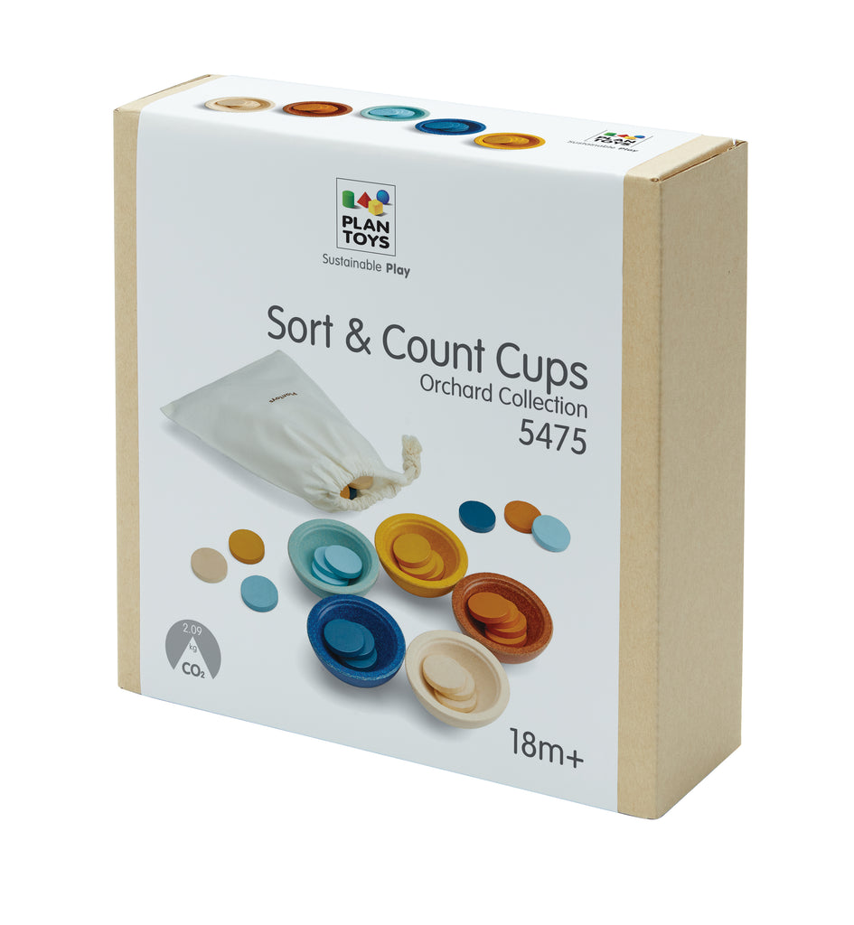 5475 SORT & COUNT CUPS ORCHARD - Plan Toys México