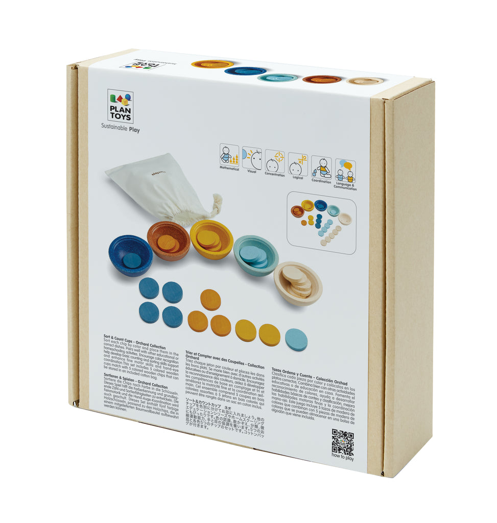 5475 SORT & COUNT CUPS ORCHARD - Plan Toys México